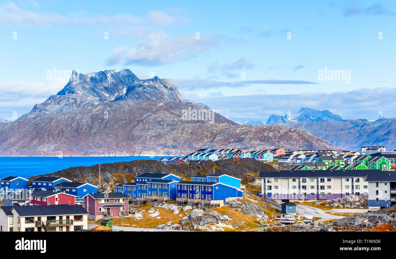 Nuuk city suburb fjord hi-res stock photography and images - Alamy