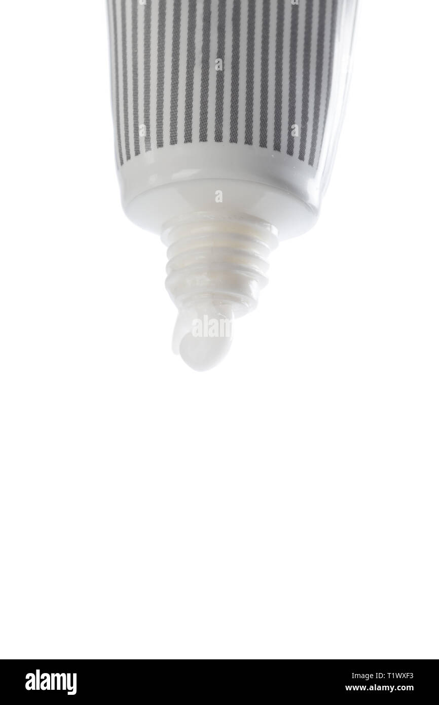 Dental toothpaste isolated on white background Stock Photo - Alamy
