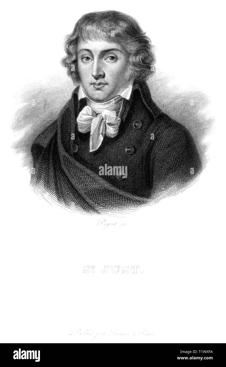 Europa, Frankreich, Louis Antoine de Saint Just, französischer ...