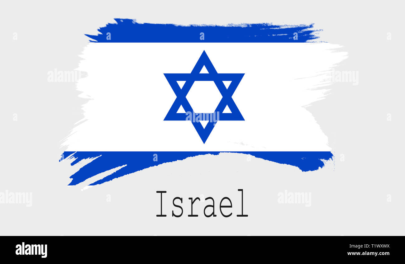Israel flag on white background, 3d rendering Stock Photo - Alamy