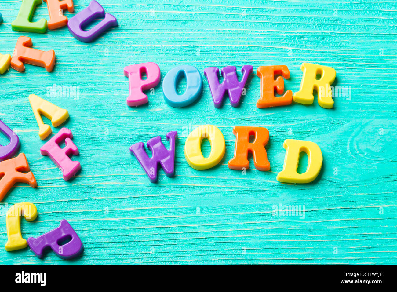 Multiple colored letters Stock Photo - Alamy