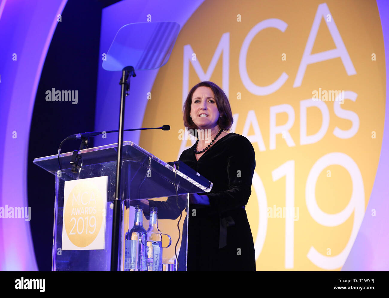 EDITORIAL USE ONLY Tamzen Isacsson, CEO of the MCA, welcomes guests to ...