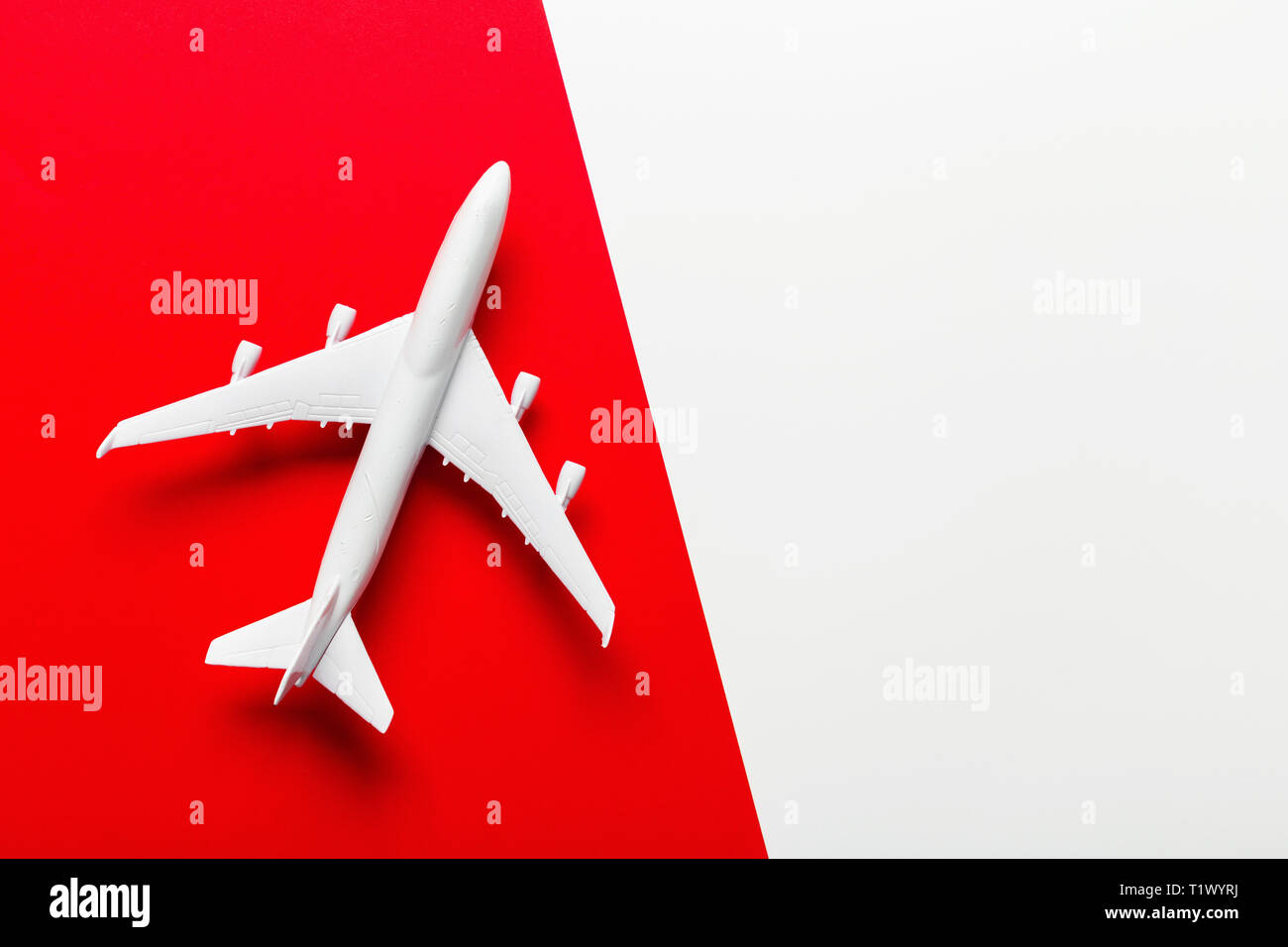 Miniature airplane travel theme Stock Photo - Alamy