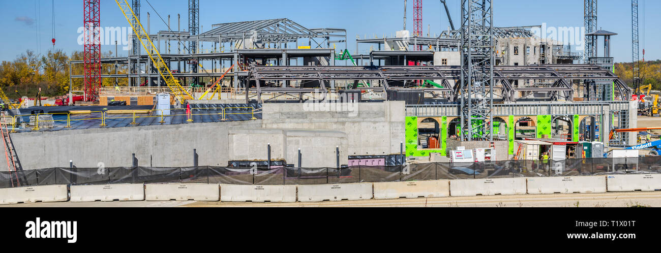 Building under construction at the Epic Campus in Madison Stock Photo ...