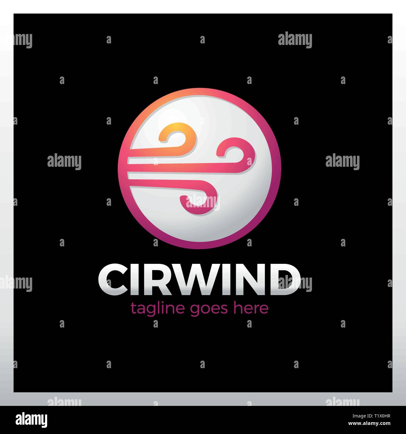 Circle Wind wave logotype vector Stock Vector Image & Art - Alamy