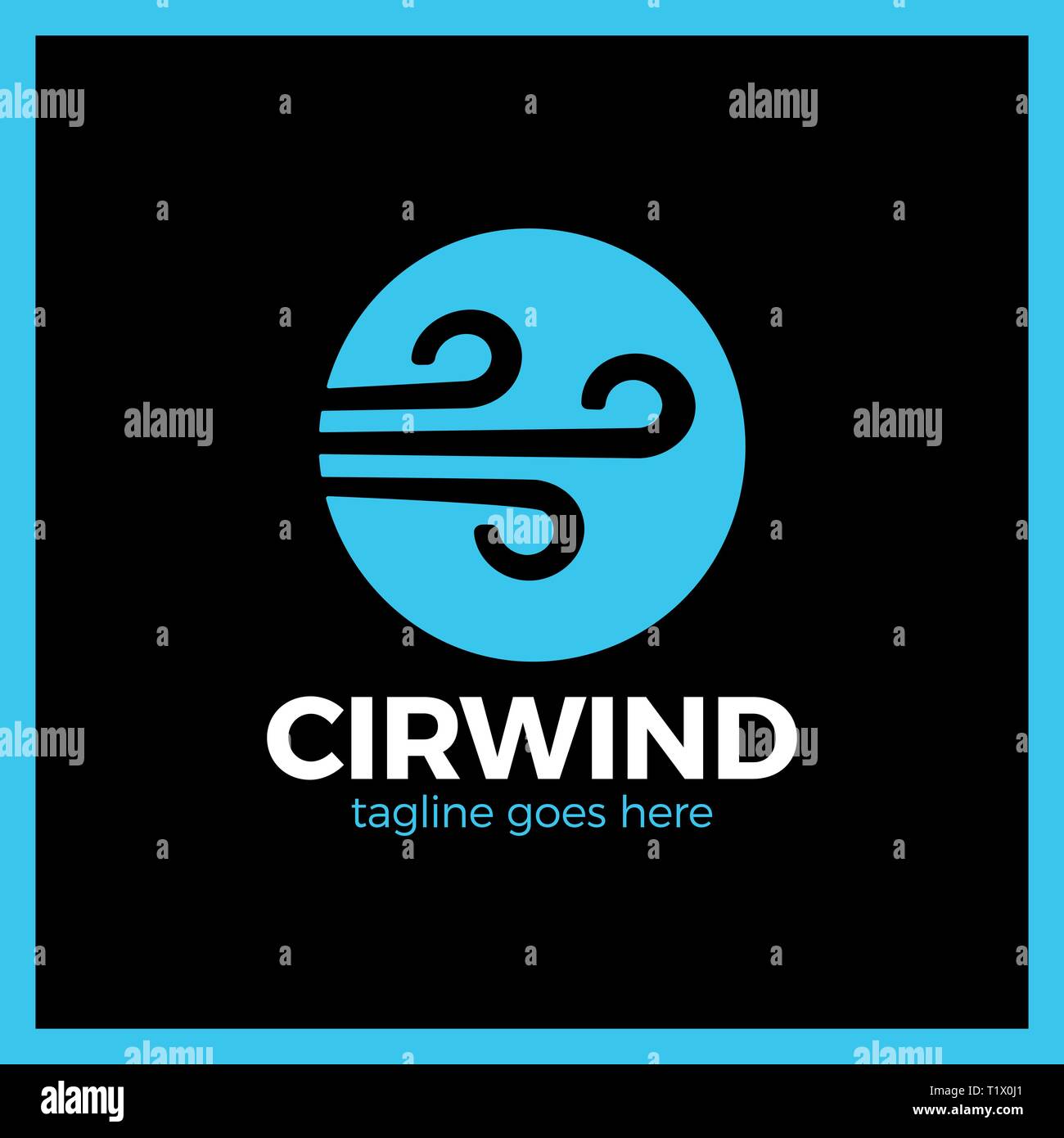 Circle Wind wave logotype vector Stock Vector Image & Art - Alamy