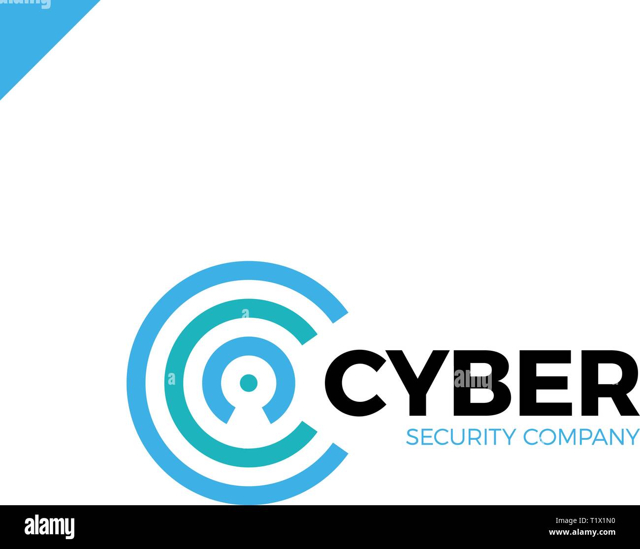 Cyber Security and defender line Letter C logotype design template ...