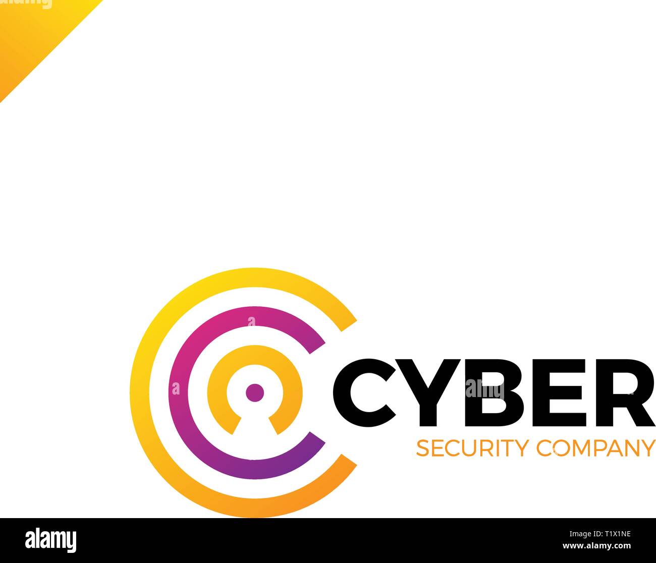 Cyber Security and defender line Letter C logotype design template ...