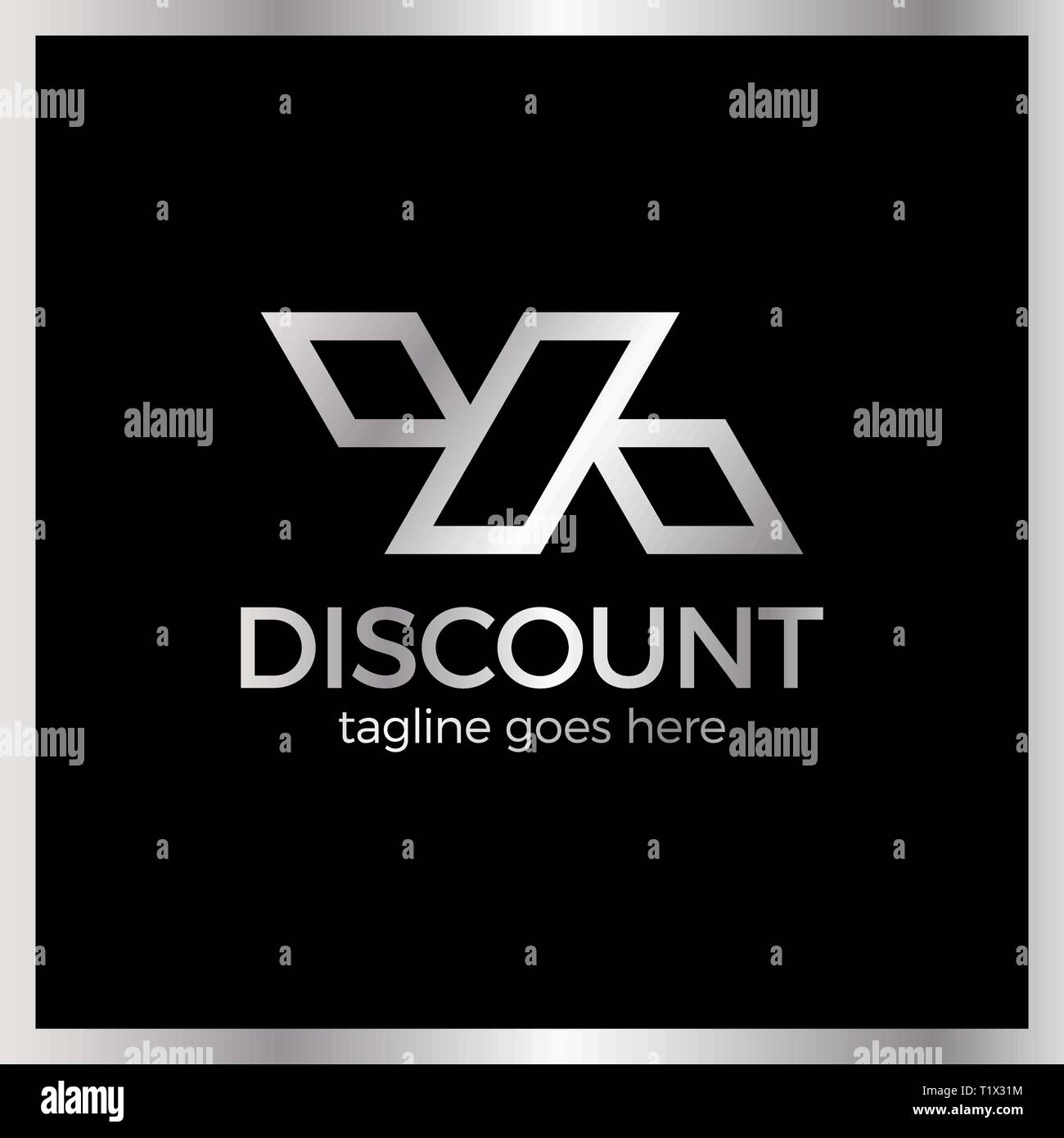 Line discount design of the percentage sign logo Stock Vector Image ...