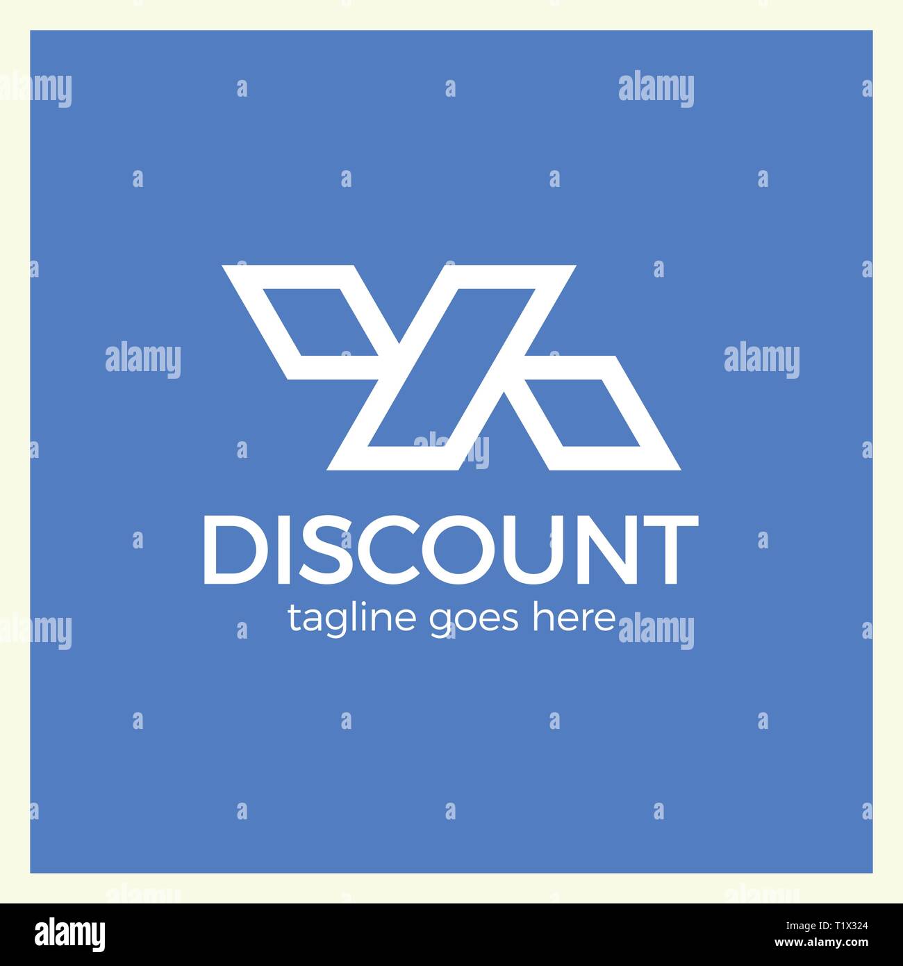 Line discount design of the percentage sign logo Stock Vector Image ...