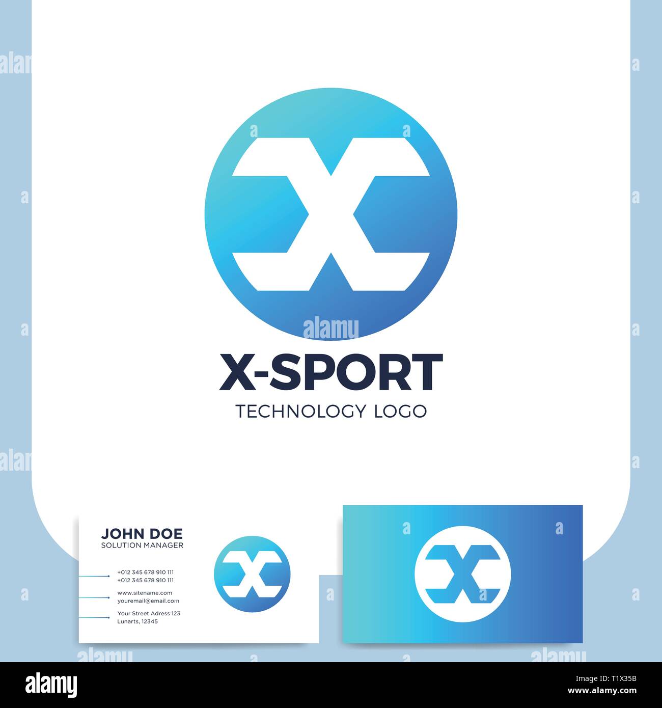 Abstract letter X origami style logo template. Extreme sports sign ...