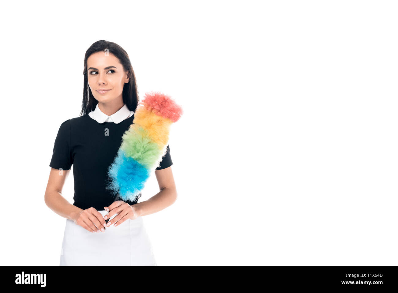 Professional housemaid in uniform Cut Out Stock Images & Pictures - Alamy