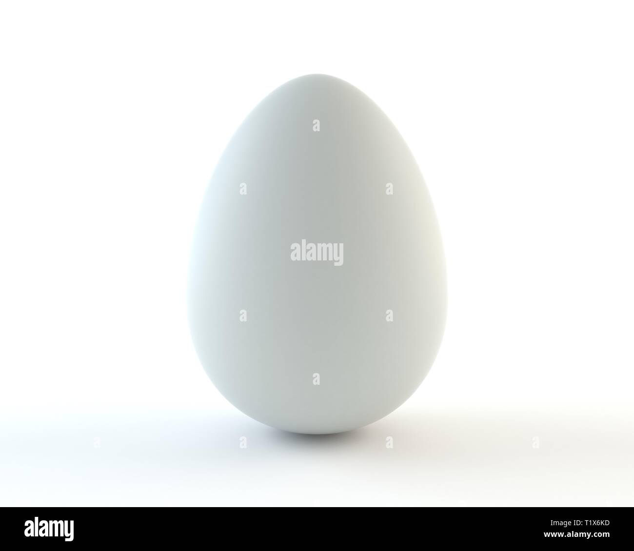 Single white egg isolated on white background Stock Photo - Alamy