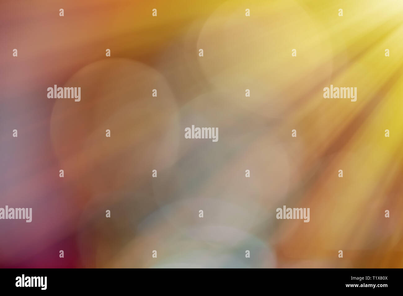 Abstract background, bokeh overlay defocused design concept - Light beams and sun flares Stock ...