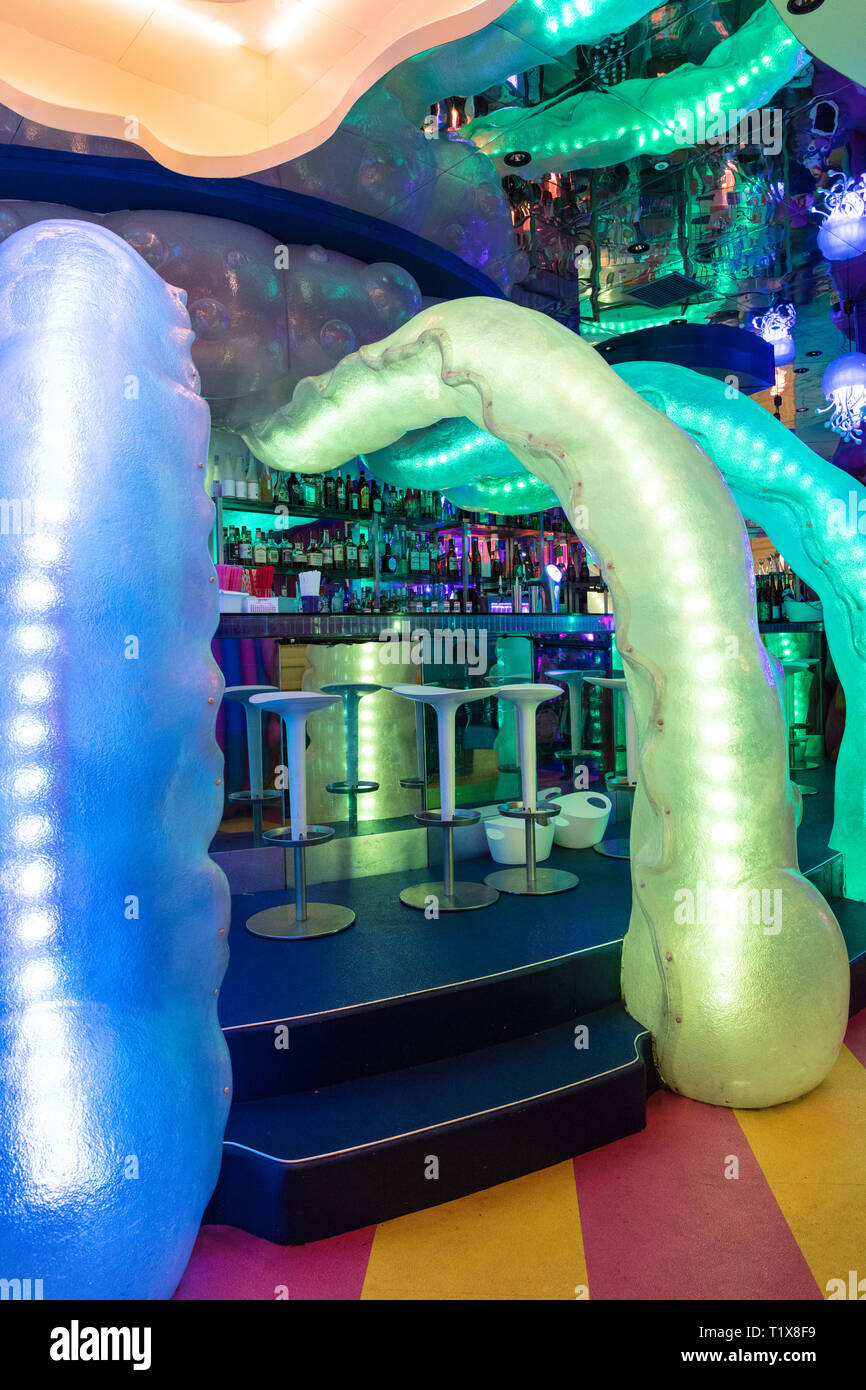 Tokyo, Japan - April 2017 - The Crazy shows and decor at the Monster ...