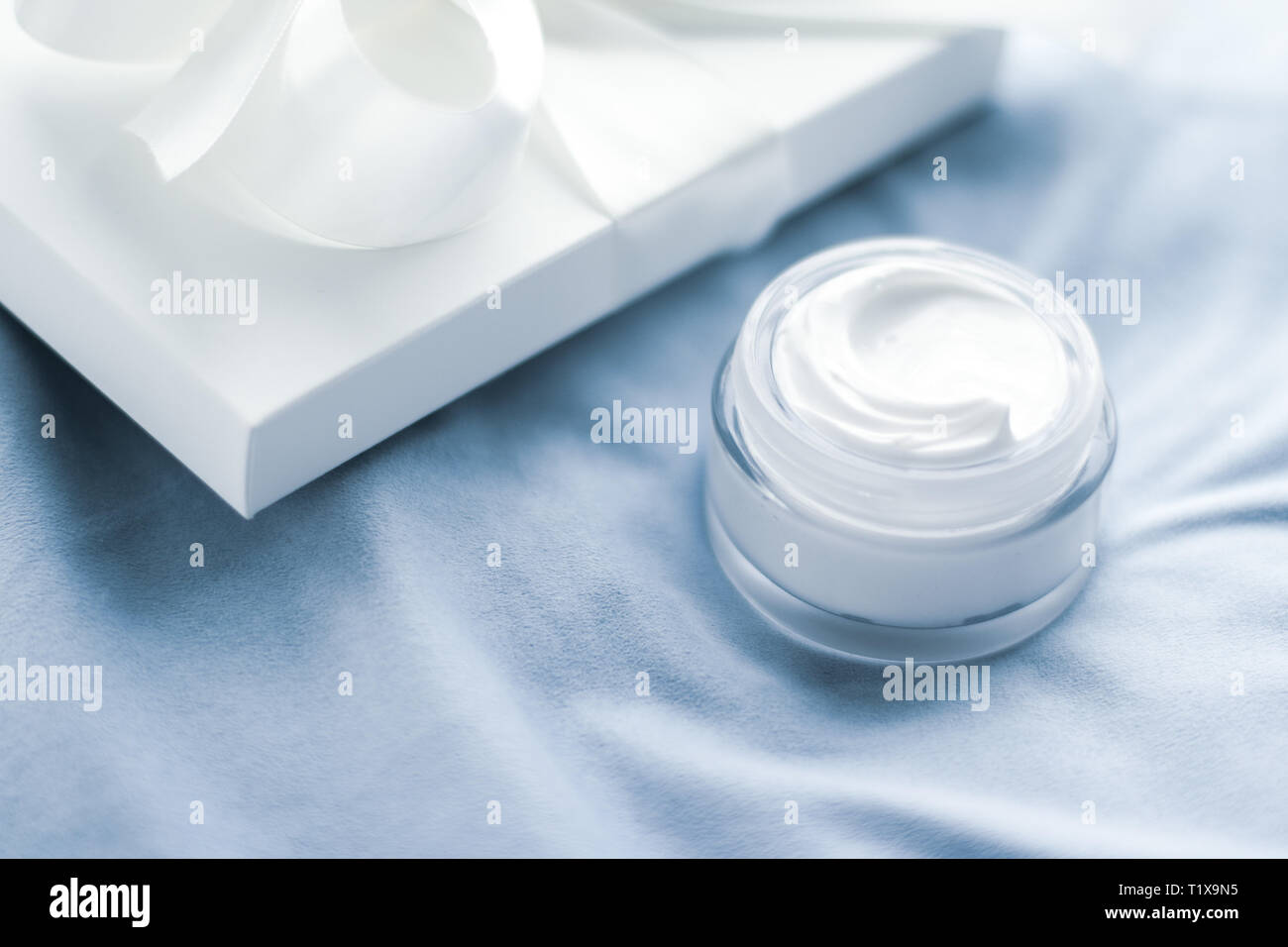 Beauty, cosmetics and skincare styled concept - Luxury face cream jar ...