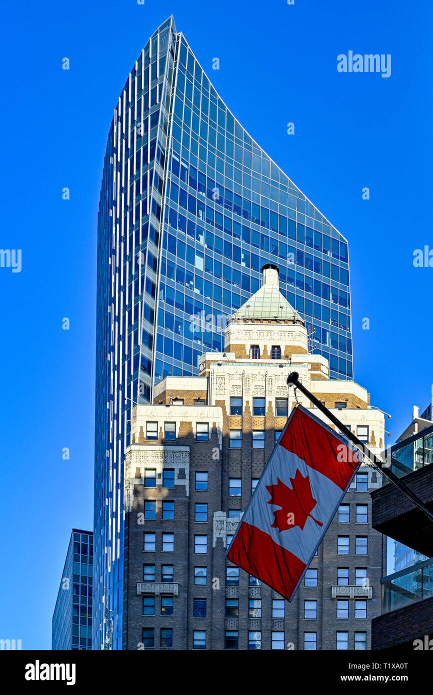 Canadian flag vancouver building hi-res stock photography and images ...