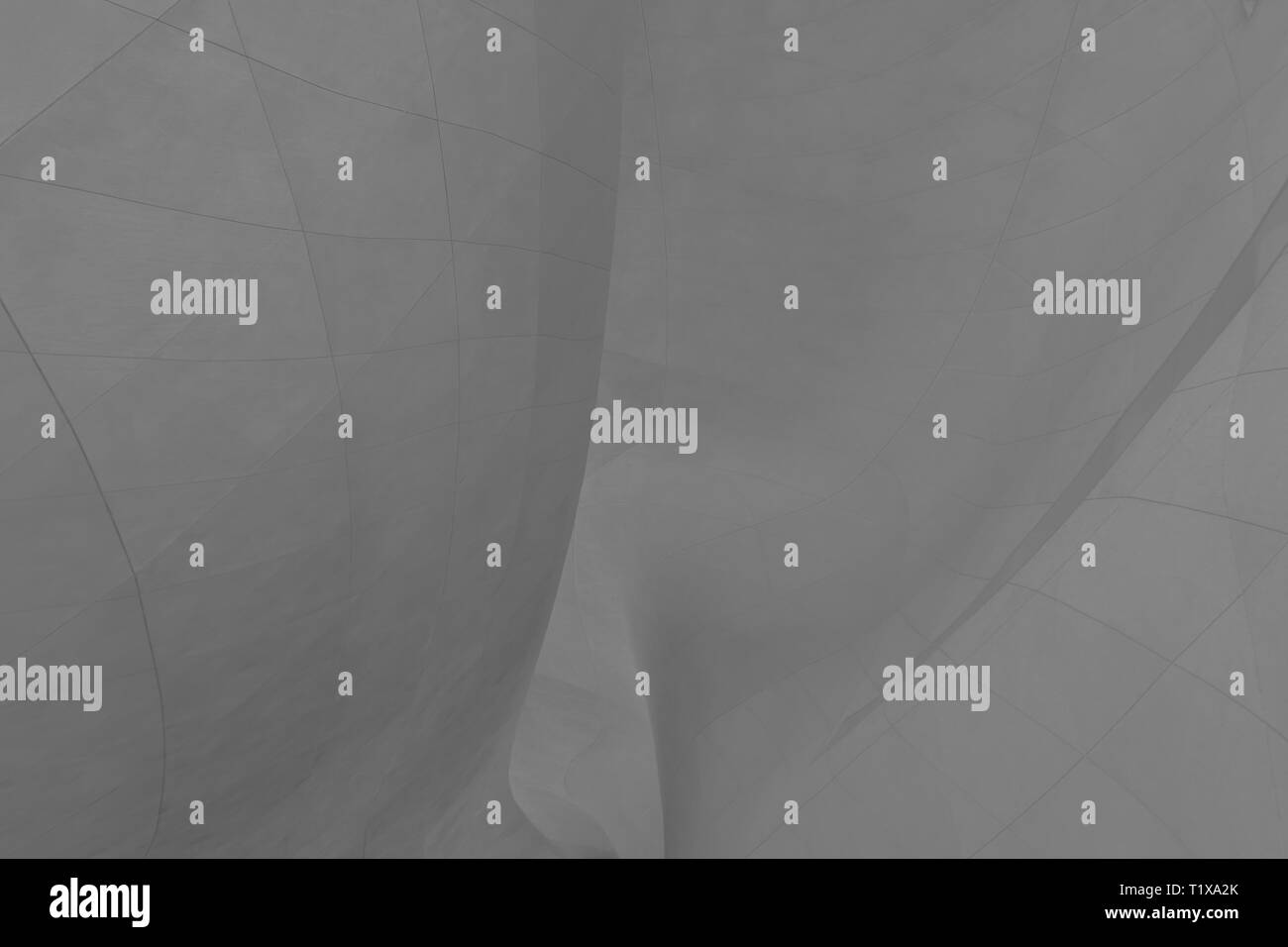 Monochrome refined fragment of contemporary public building, abstract ...