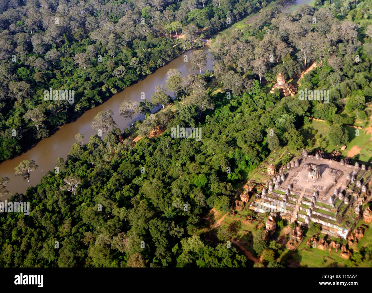 'angkor thom' aerial hi-res stock photography and images - Alamy