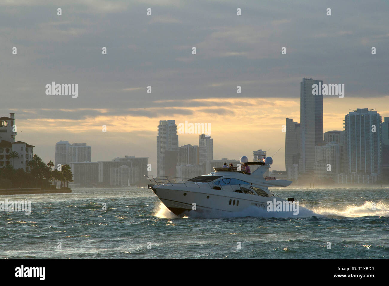 Miami speed boat hi-res stock photography and images - Alamy