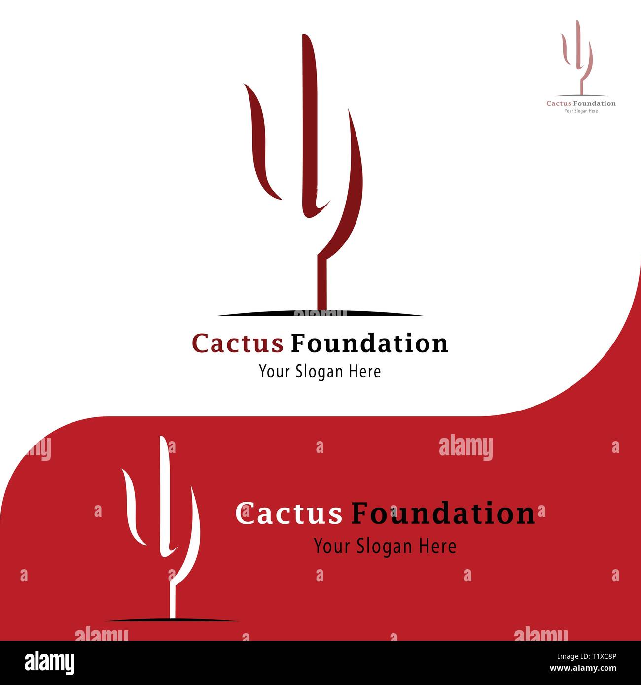 This logo has a cactus plant. This logo is suitable for use as a ...