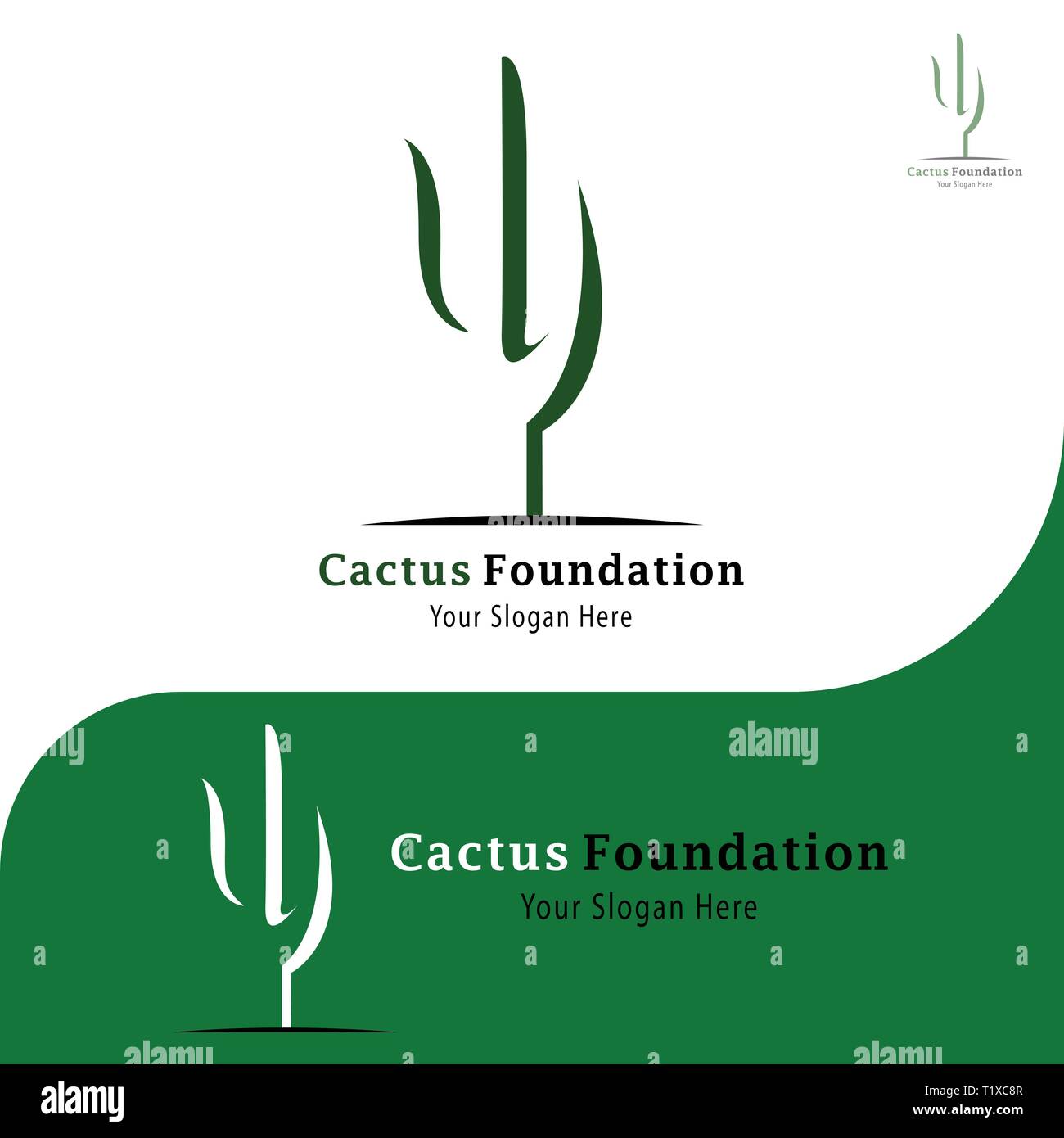 This logo has a cactus plant. This logo is suitable for use as a ...