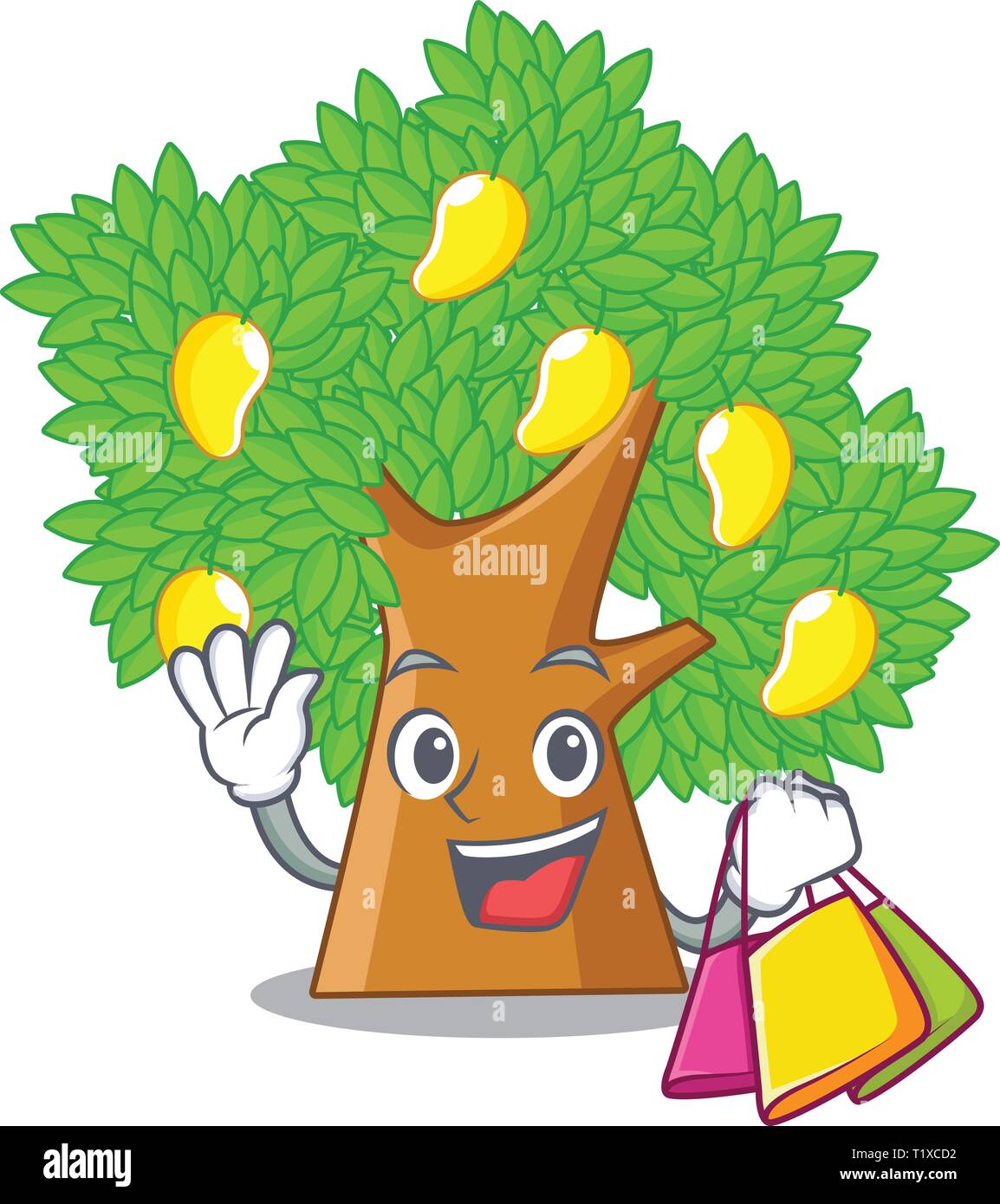 Shopping mango tree in the cartoon shape Stock Vector Image & Art - Alamy