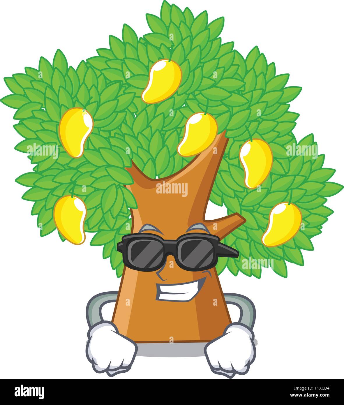 Super cool mango tree in the cartoon shape Stock Vector Image & Art - Alamy