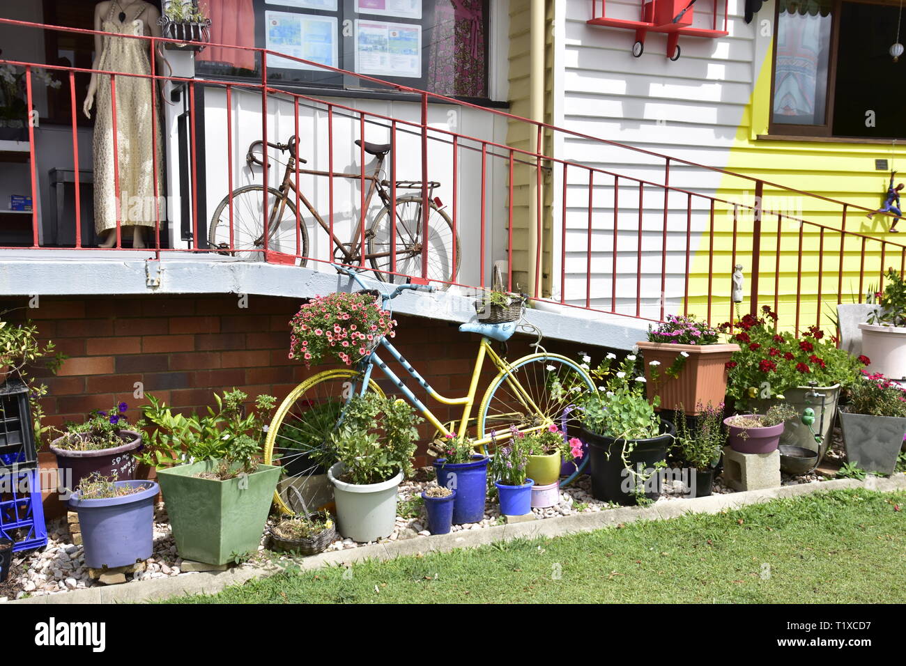 PUSH BIKE WALL ART Stock Photo - Alamy
