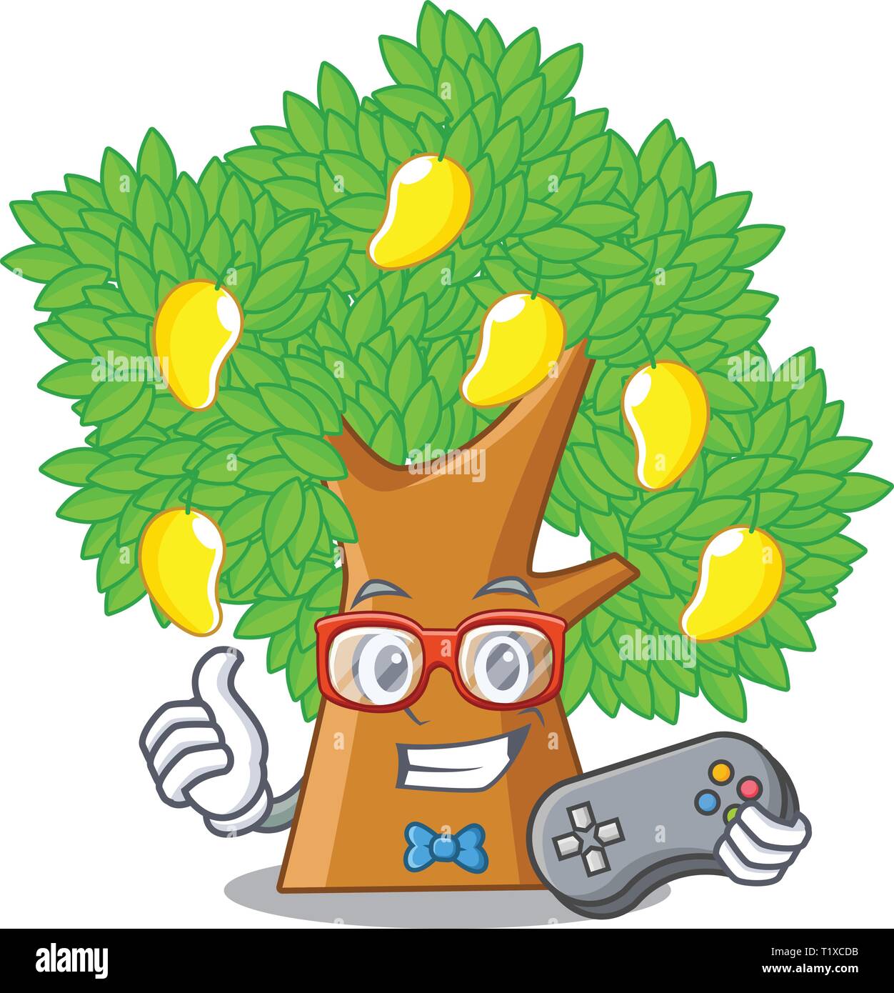Gamer character mango tree beside the house Stock Vector Image & Art ...