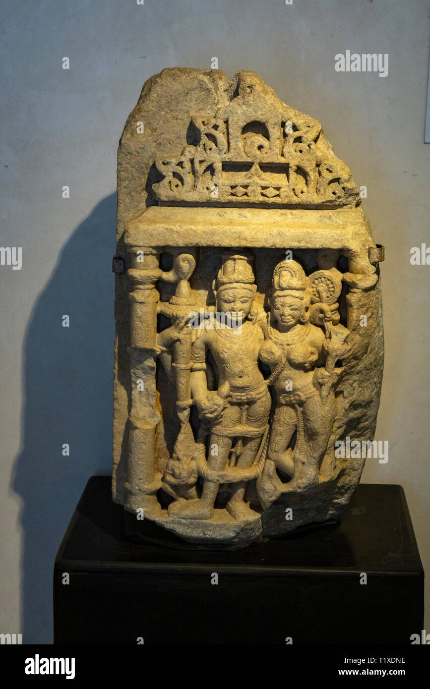 Lord Laxminarayana Carvings on Stone at City Palace,Udaipur,Rajasthan ...
