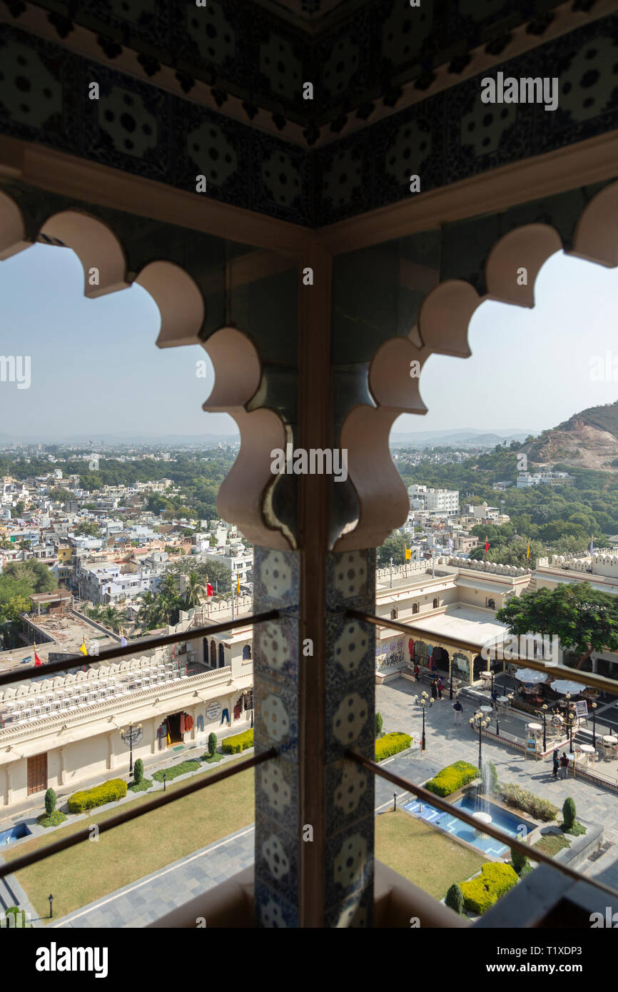 beautiful window design at City Palace,Udaipur,Rajasthan,India,Asia ...