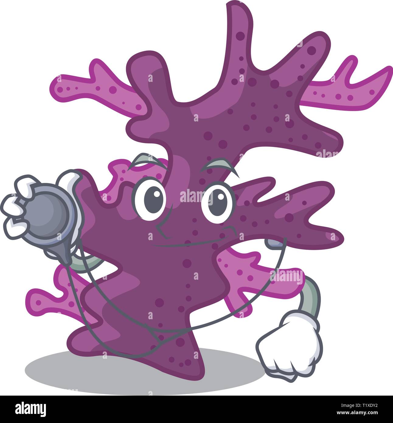 Doctor purple coral reef in cartoon aquarium Stock Vector Image & Art ...