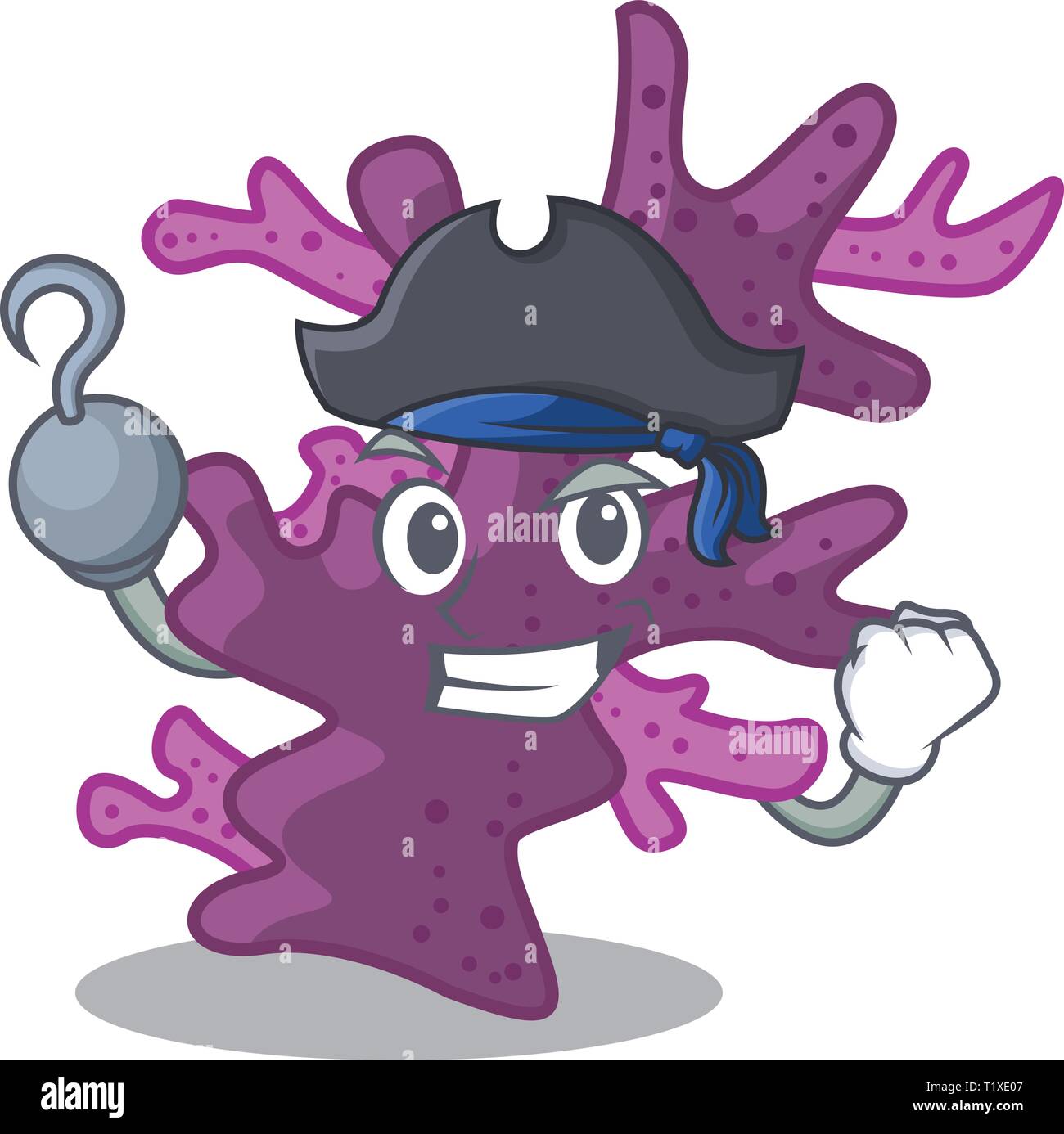 Pirate purple coral reef in cartoon aquarium Stock Vector Image & Art ...