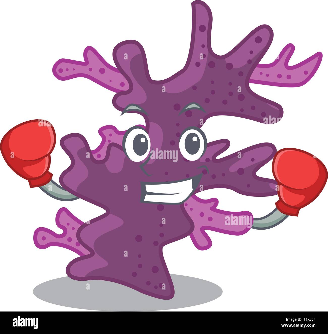 Boxing purple coral reef in cartoon aquarium Stock Vector Image & Art ...