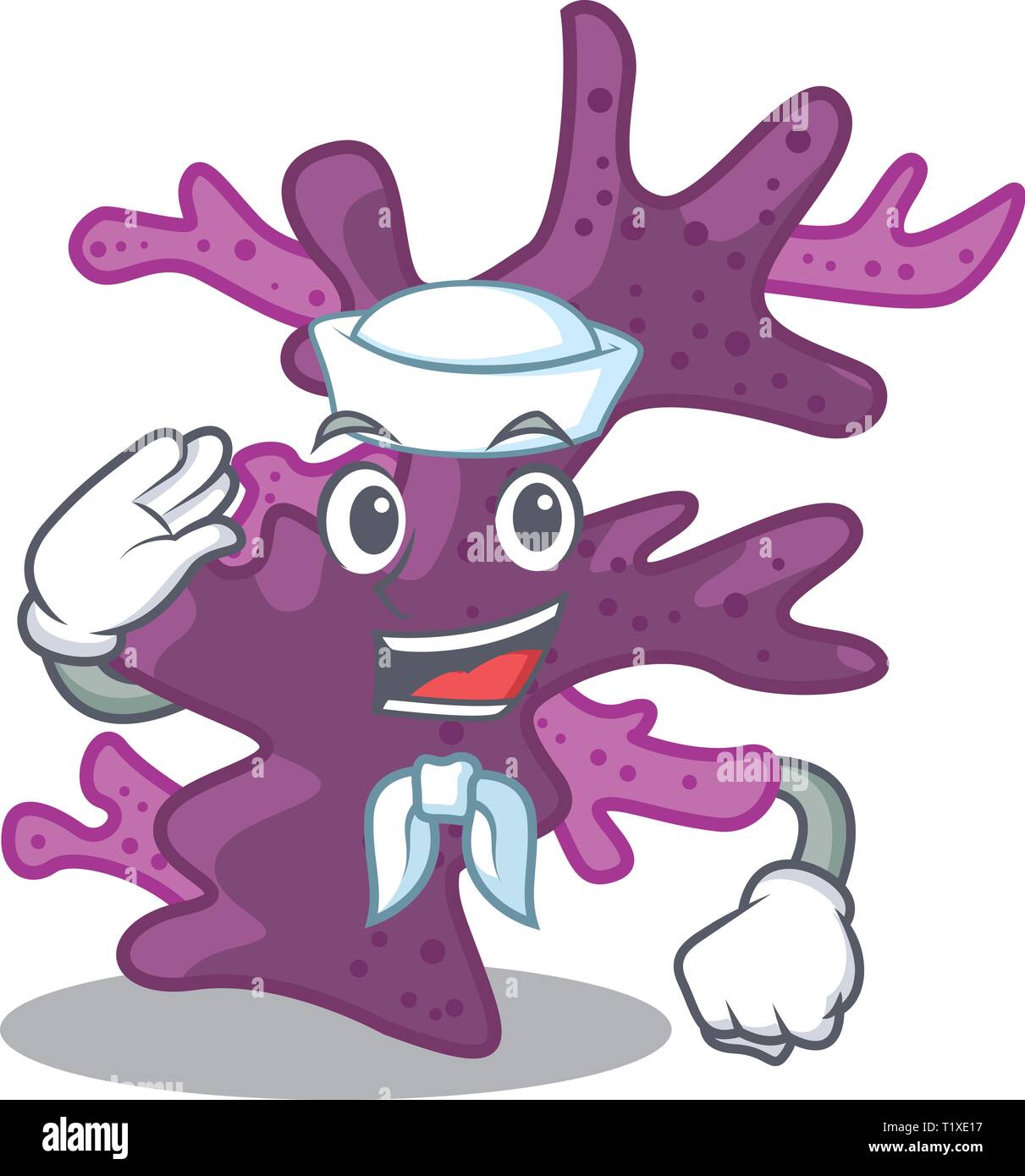 Sailor purple coral reef in cartoon aquarium Stock Vector Image & Art ...