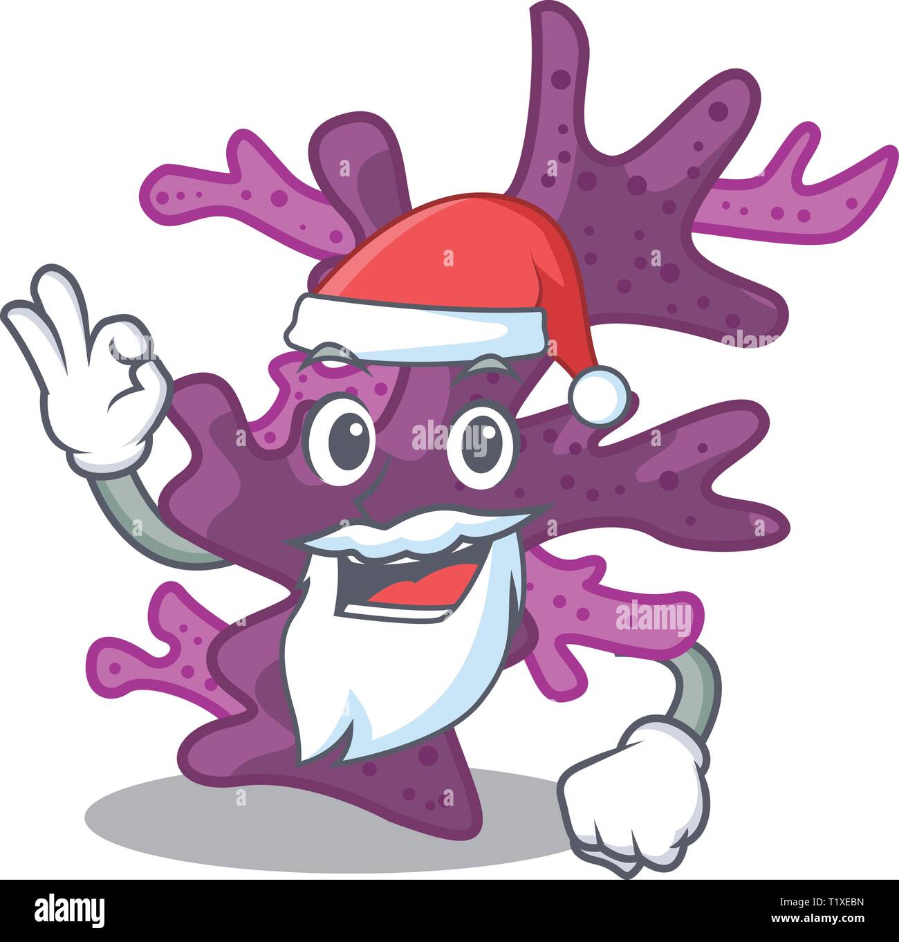 Santa purple coral reef the shape mascot Stock Vector Image & Art - Alamy