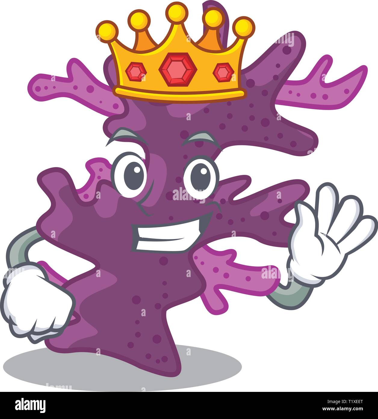 King purple coral reef the shape mascot Stock Vector Image & Art - Alamy