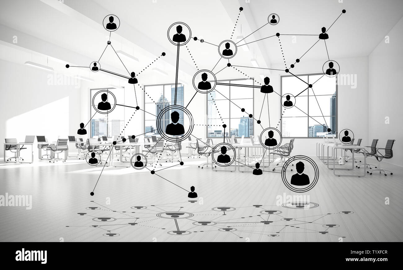 Networking and wireless connection as concept for effective modern ...