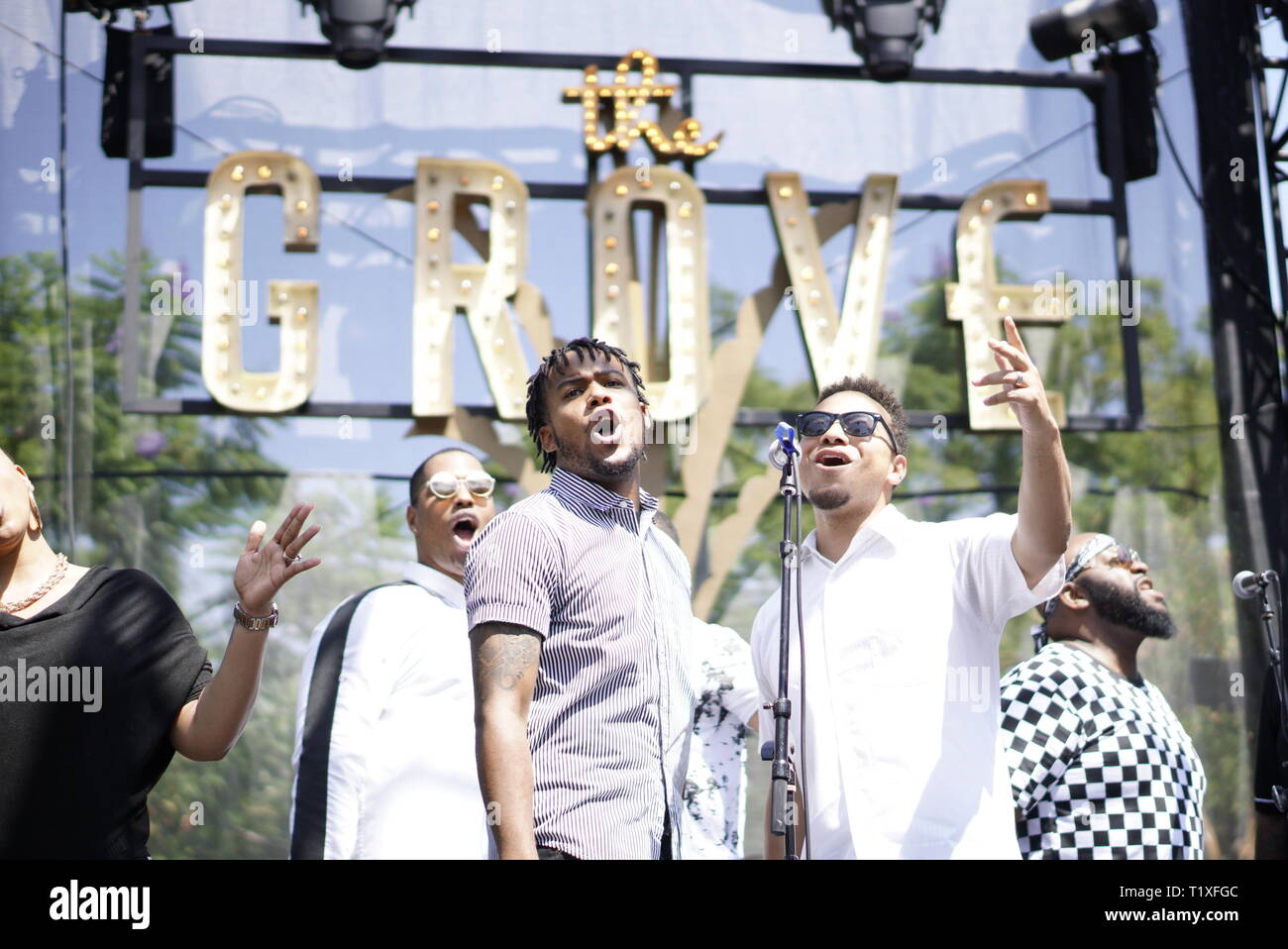 Jason McGee and The Choir performing live at The Grove in Los Angeles ...