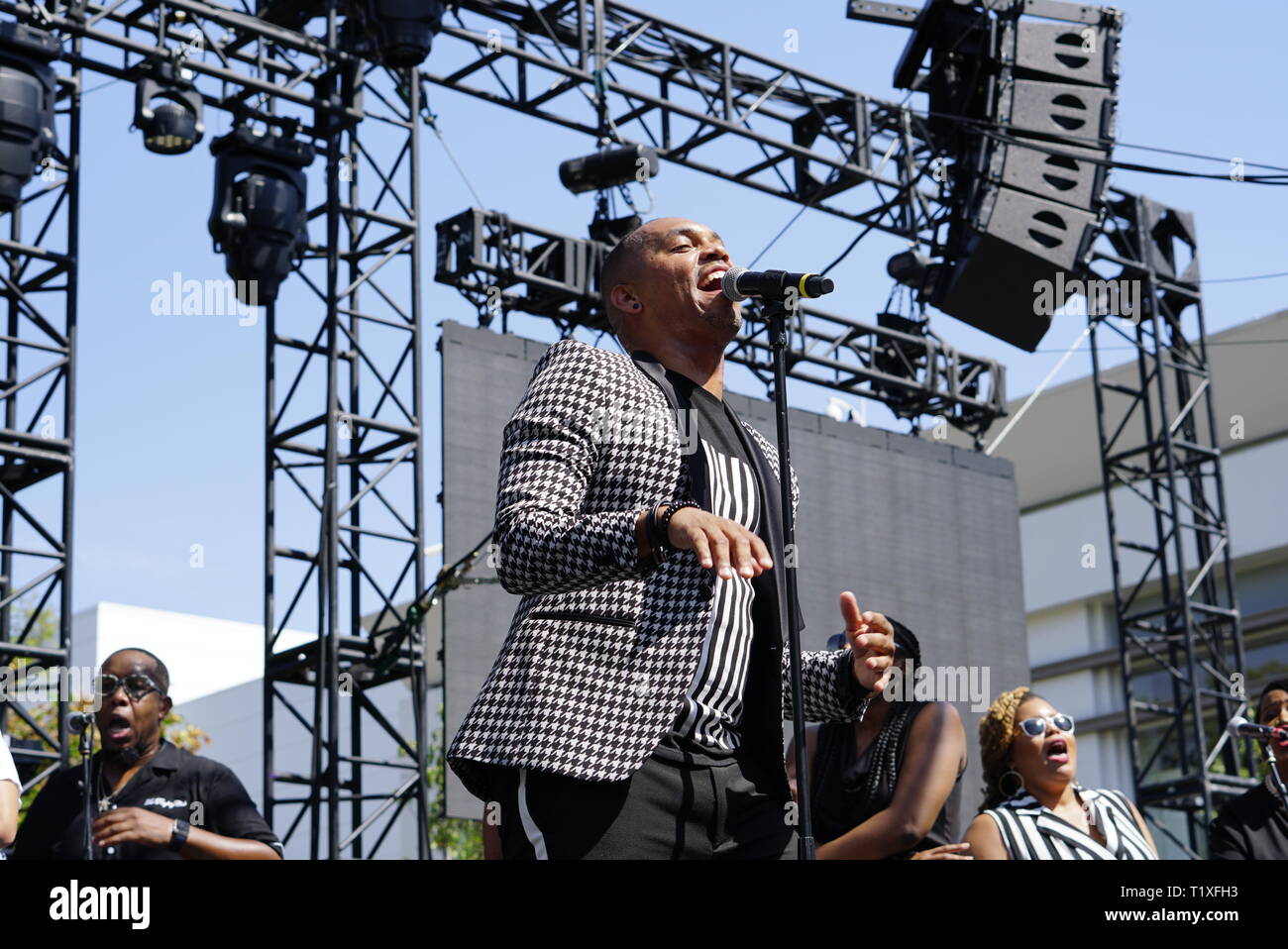 Jason McGee and The Choir performing live at The Grove in Los Angeles ...