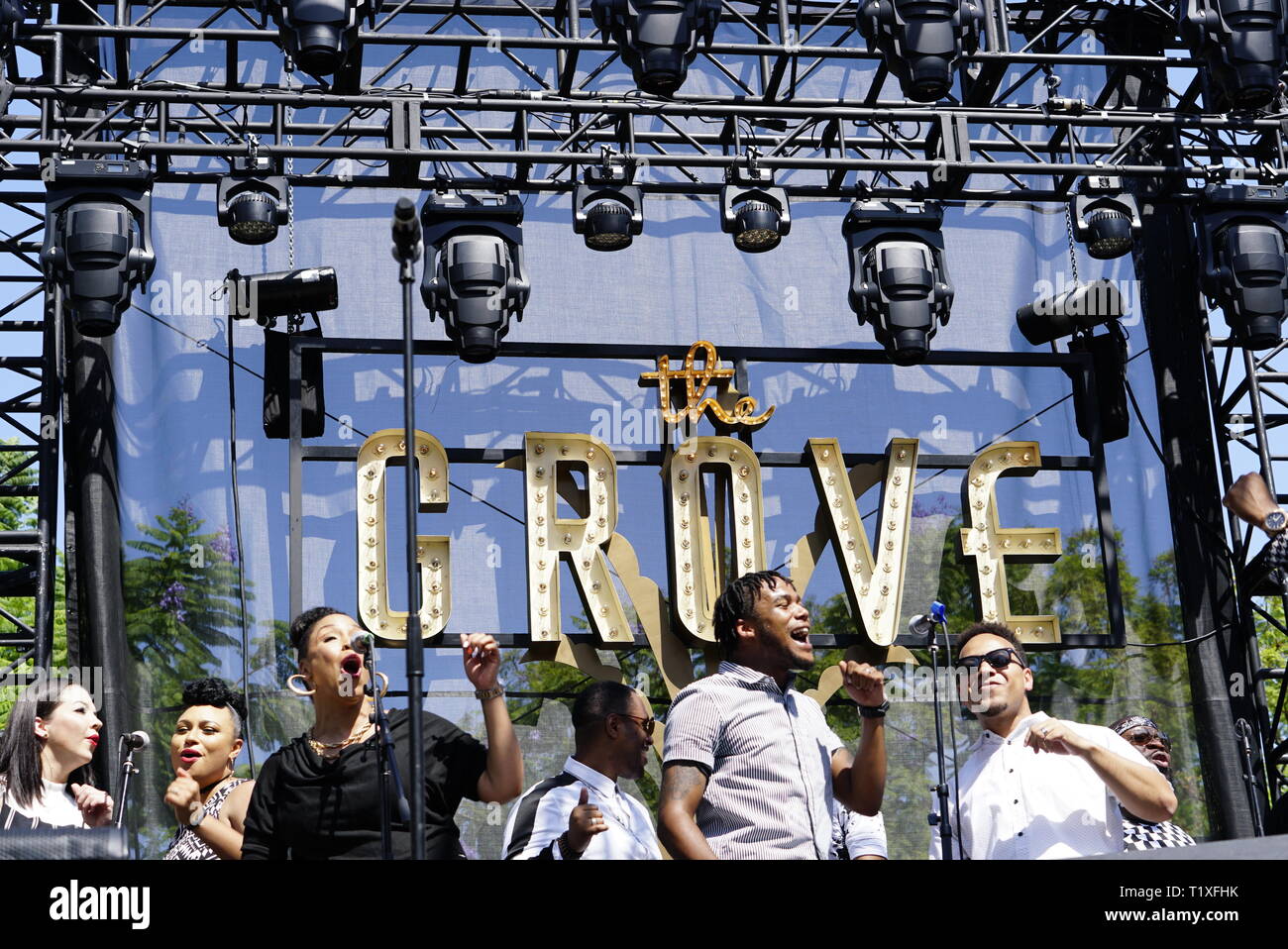 Jason McGee and The Choir performing live at The Grove in Los Angeles ...