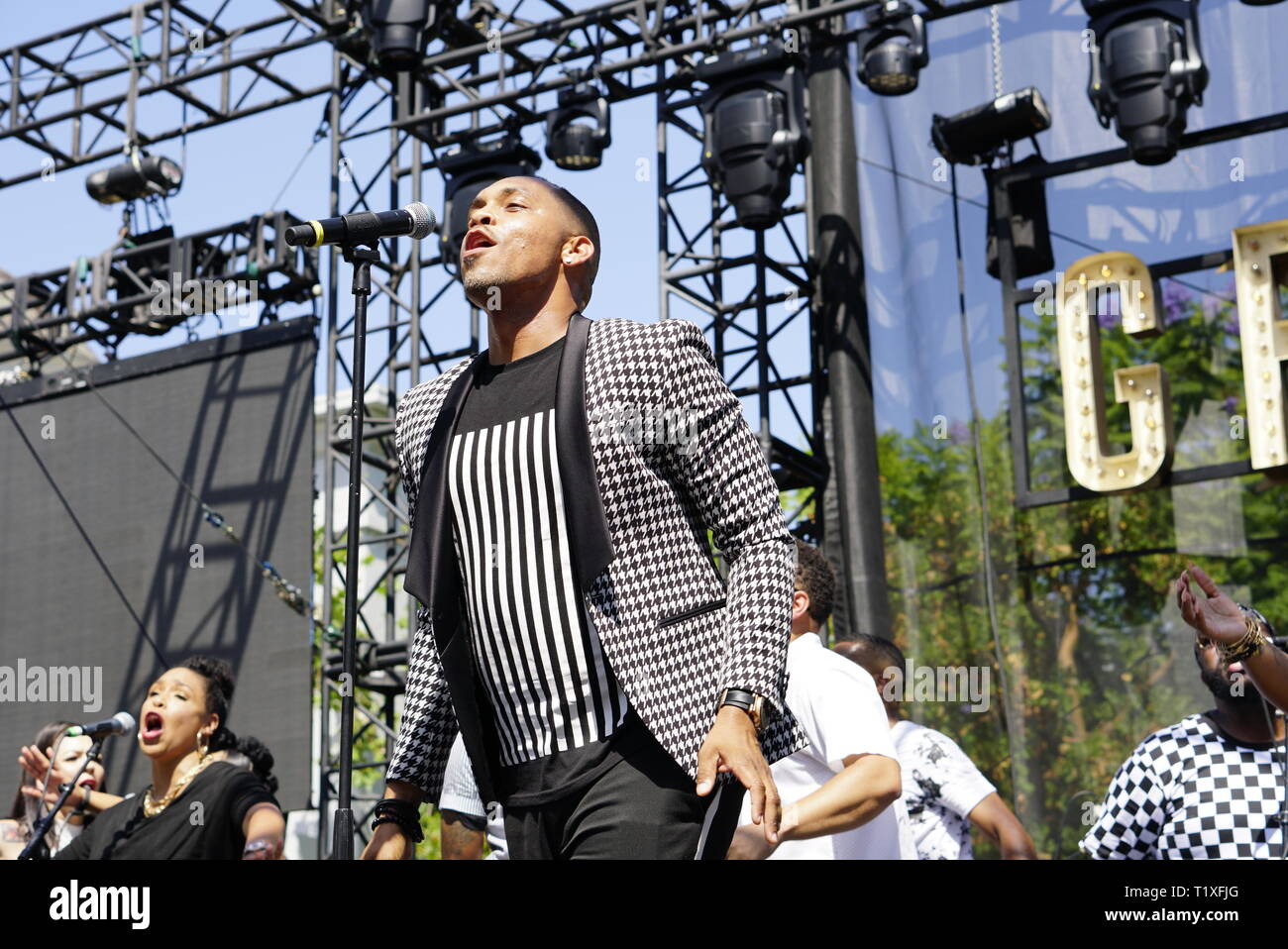Jason McGee and The Choir performing live at The Grove in Los Angeles ...