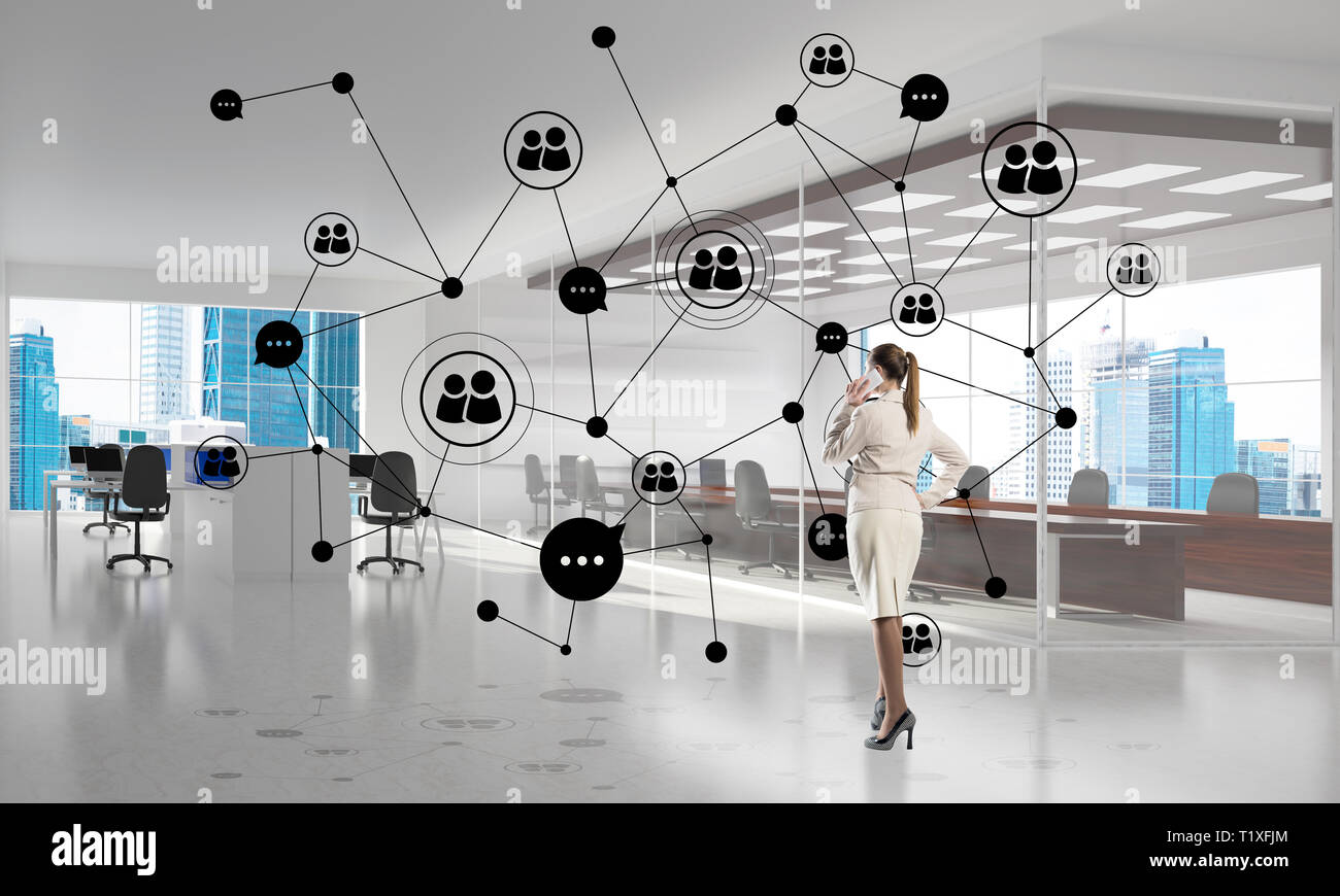 Networking and social communication concept as effective point for ...