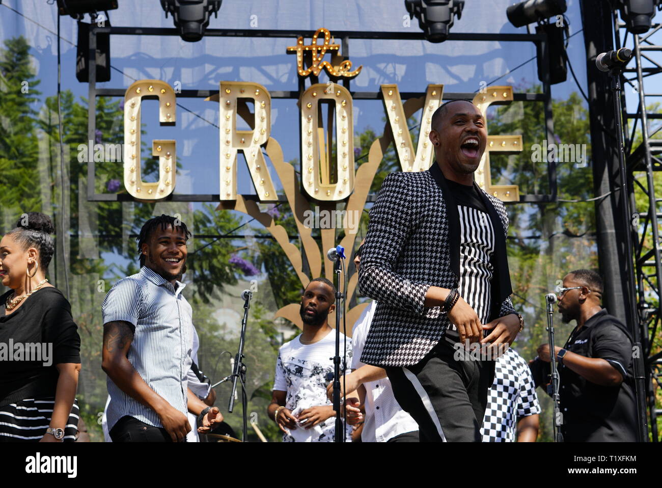 Jason McGee and The Choir performing live at The Grove in Los Angeles ...