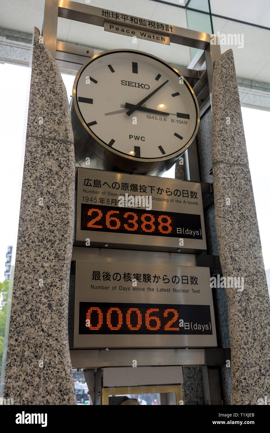 Nuclear bomb clock stating days since the first A bomb and days since ...