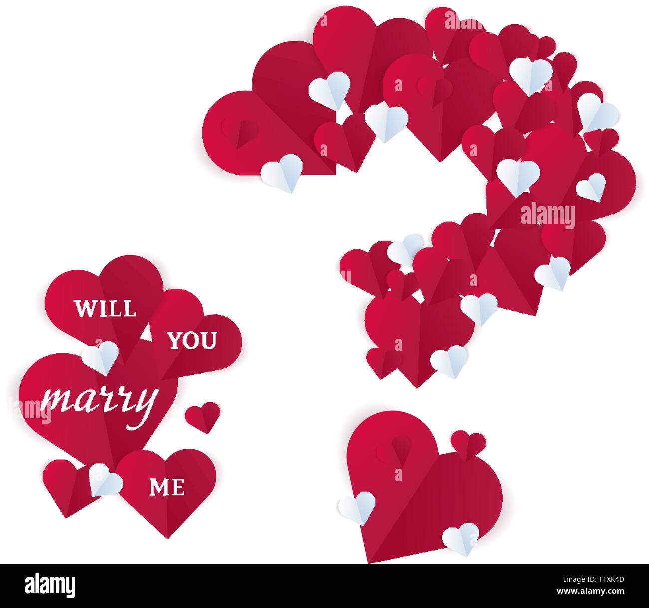 Valentine question mark hi-res stock photography and images - Alamy