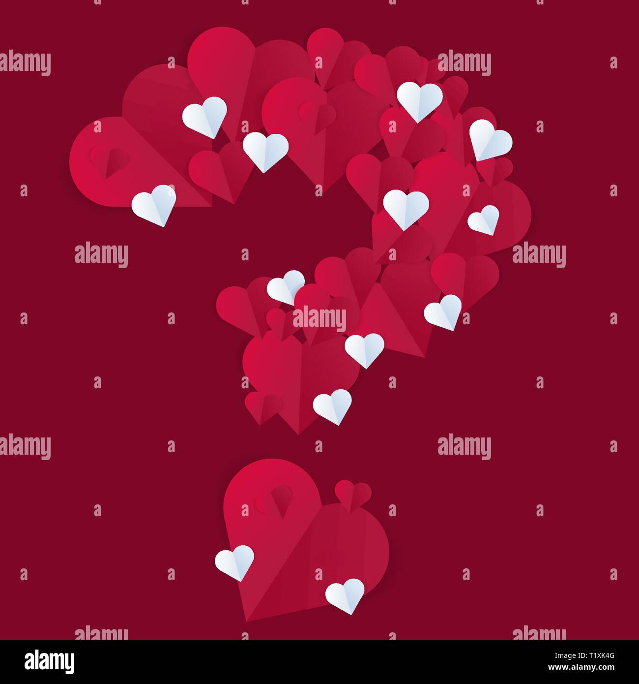 Two question mark sign love Stock Vector Images - Alamy