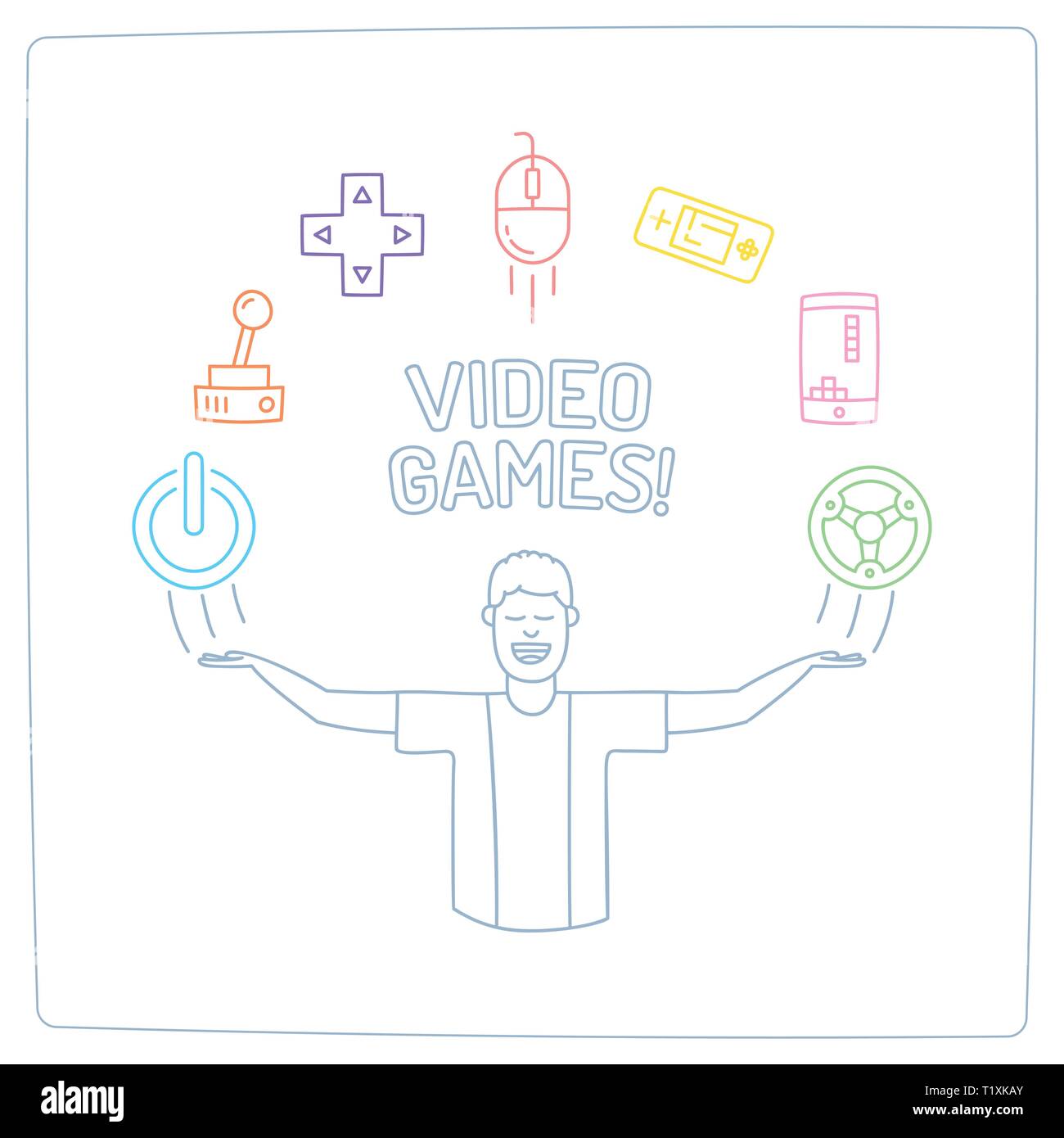 Video game character sketch hi-res stock photography and images - Alamy