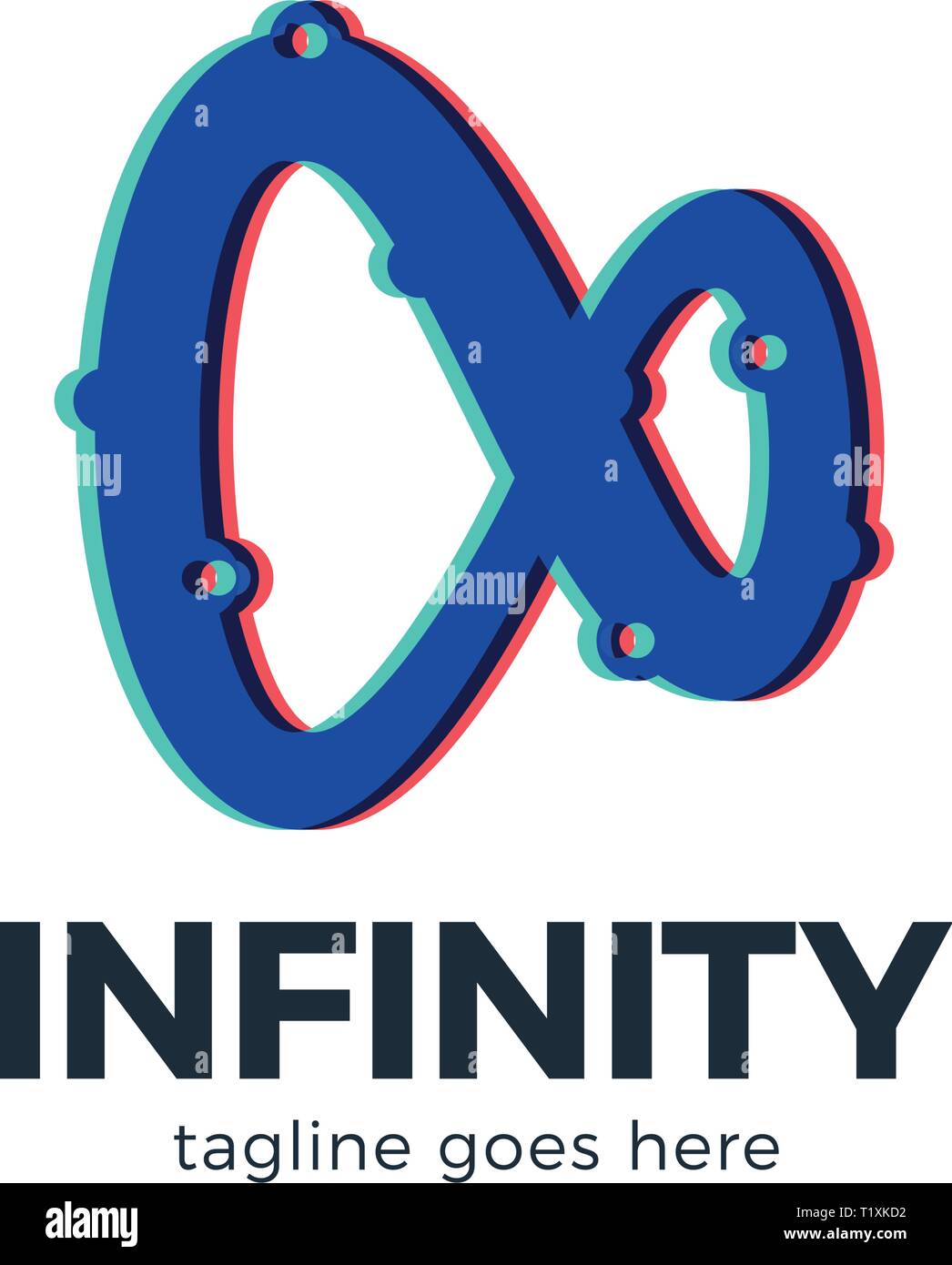 Simple Infinity Technology Network Abstract Logotype design Stock ...